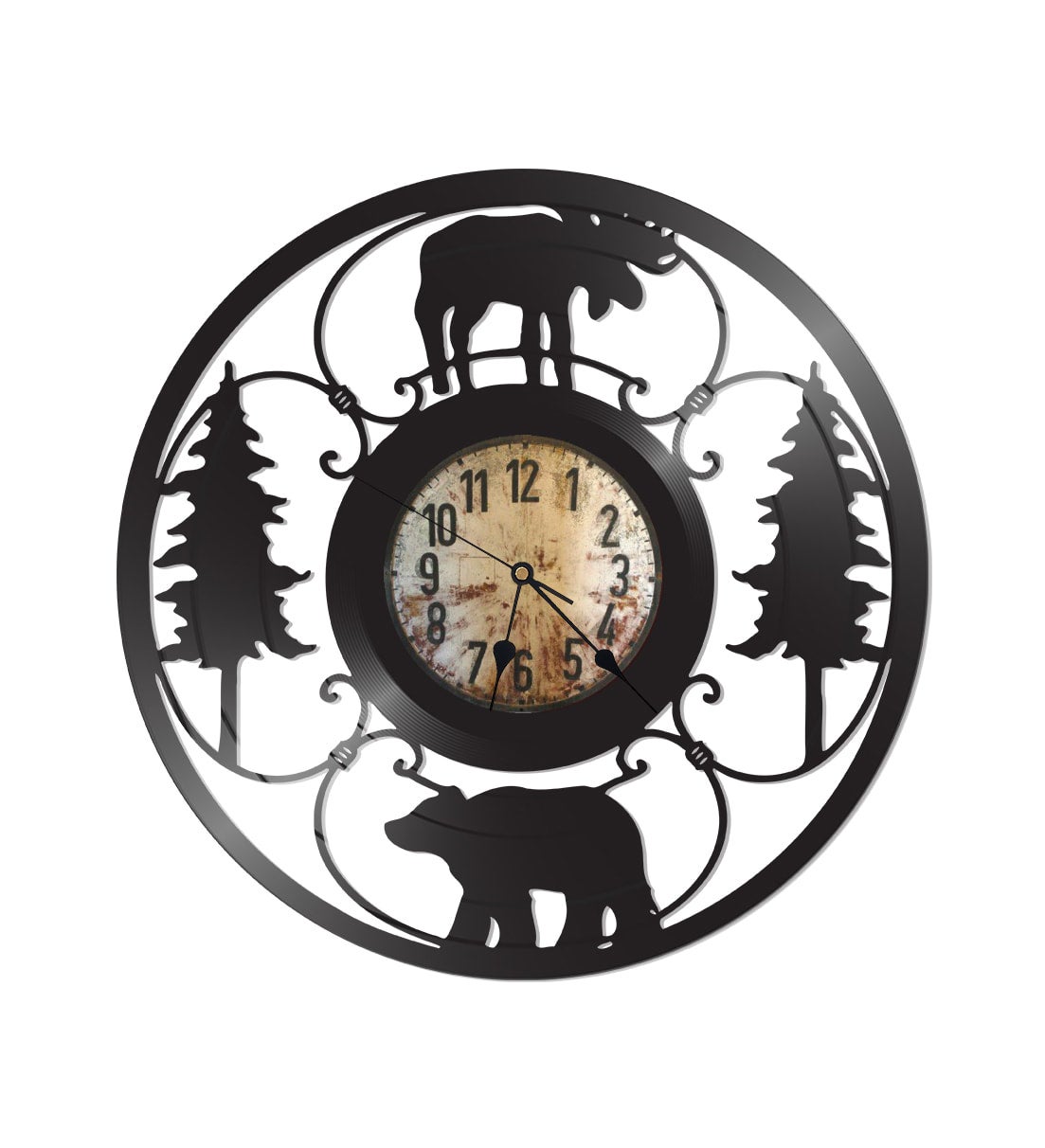 Moose & Bear clock | Time Vault Treasures